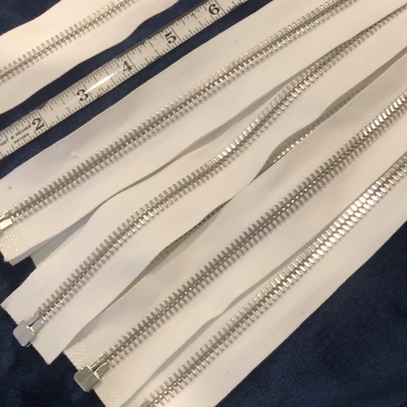 riri | Other | 8 Riri Swiss 3 Long Heavy Duty Zippers Silver Nickel Kta ...